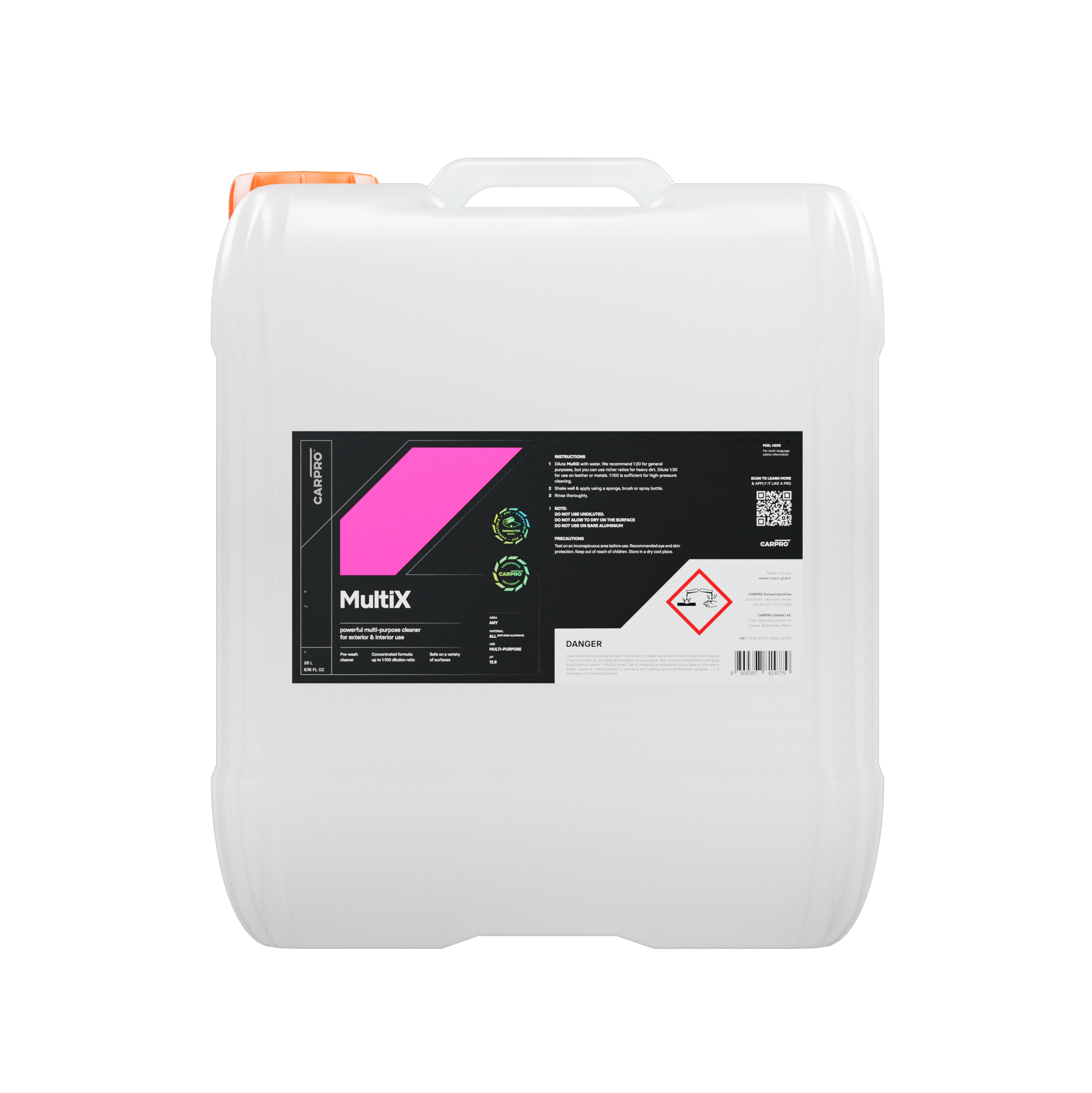 CARPRO - MultiX 20L (Dégraisseur tout-usage) | Centre de l'auto Élégance